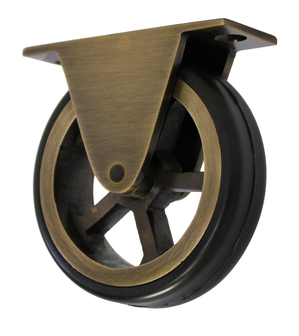 Vintage Library Castor Antique Brass – Heritage Components