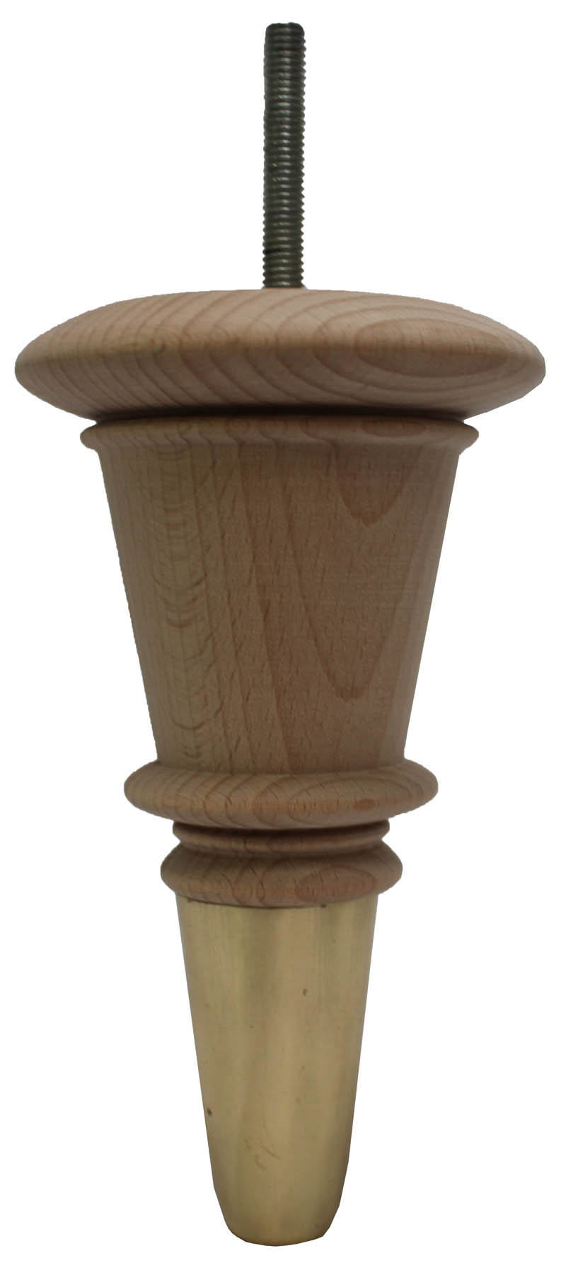 Anneli Wooden Furniture Legs | Stylish Brass Slipper Cups – Heritage ...