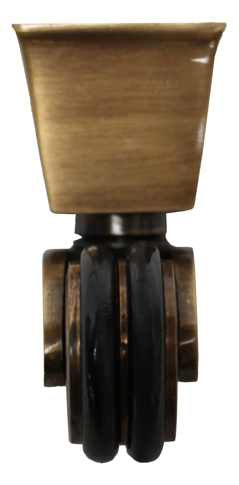 Antique Castor Square Cup with Double Rubber Tyre – Heritage Components