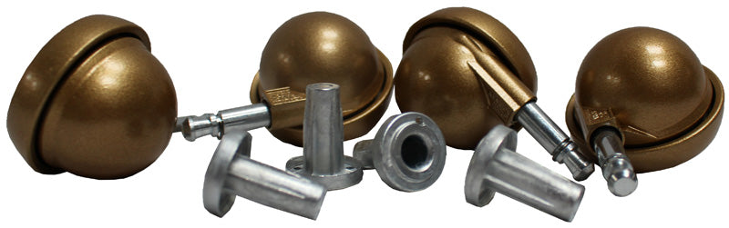 Ball Castors | Gold Stylish Bed Castors – Heritage Components