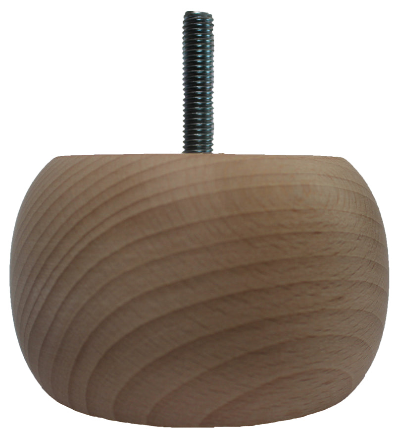 Curved Bun Feet in Raw | Furniture Feet for Sofas and Chairs – Heritage ...