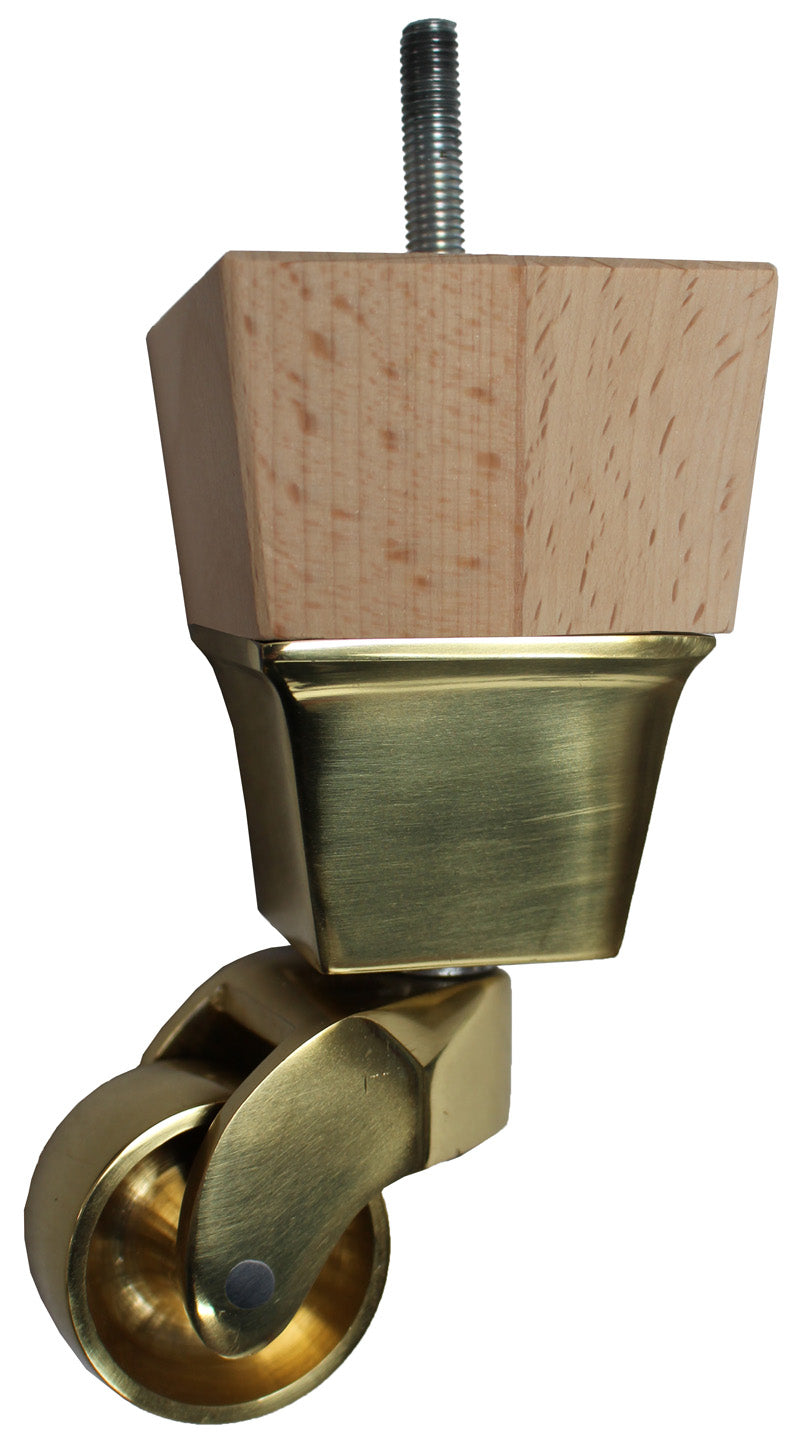 Cordelia Square Furniture Legs with Extra Large Square Castors ...