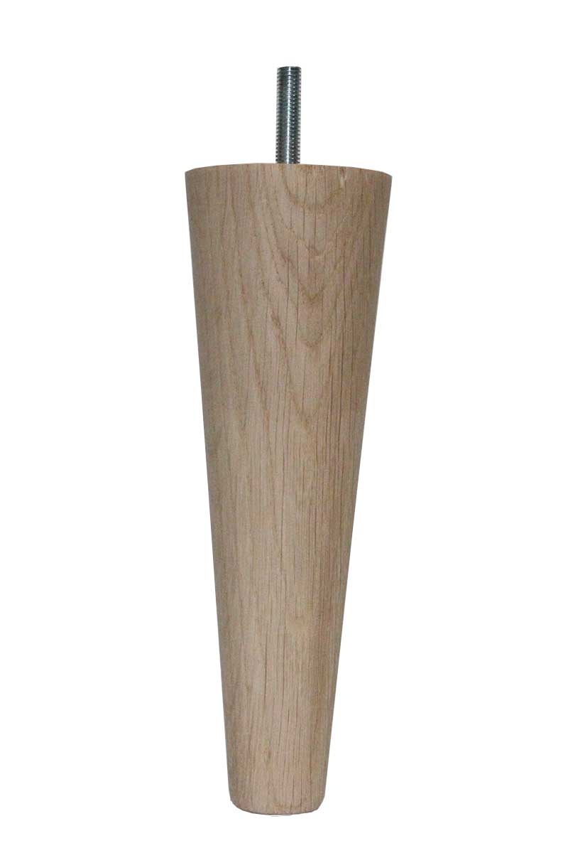 Stephanie Solid Oak Round Tapered Furniture Legs – Heritage Components