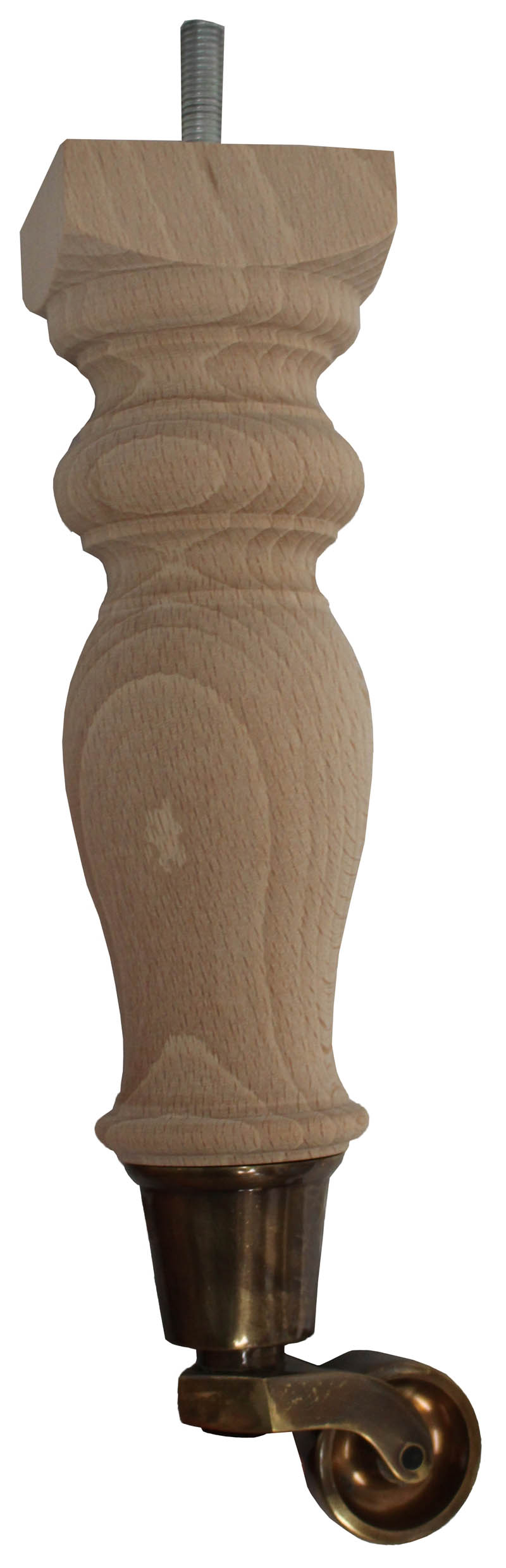 Tillie Furniture Legs with Castors | Brass, Chrome or Antique Castors ...